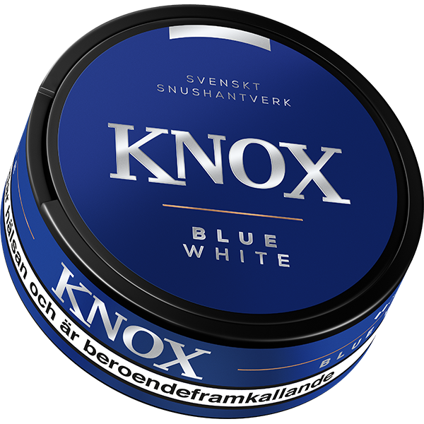 Knox Karaktär Blue White – White Portion Snus, 22 prillor, Normal ...